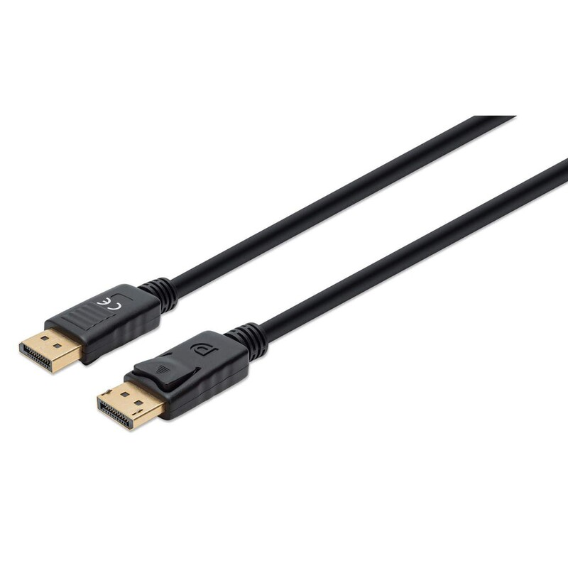 Cable de Video, DisplayPort M-M, 8K a 60Hz, 3 Metros, Color Negro, MAN ...