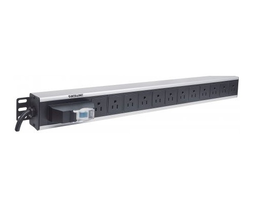 Barra Multicontactos (PDU) para Rack, 15A, 125V, 12 Contactos, INTELLI ...